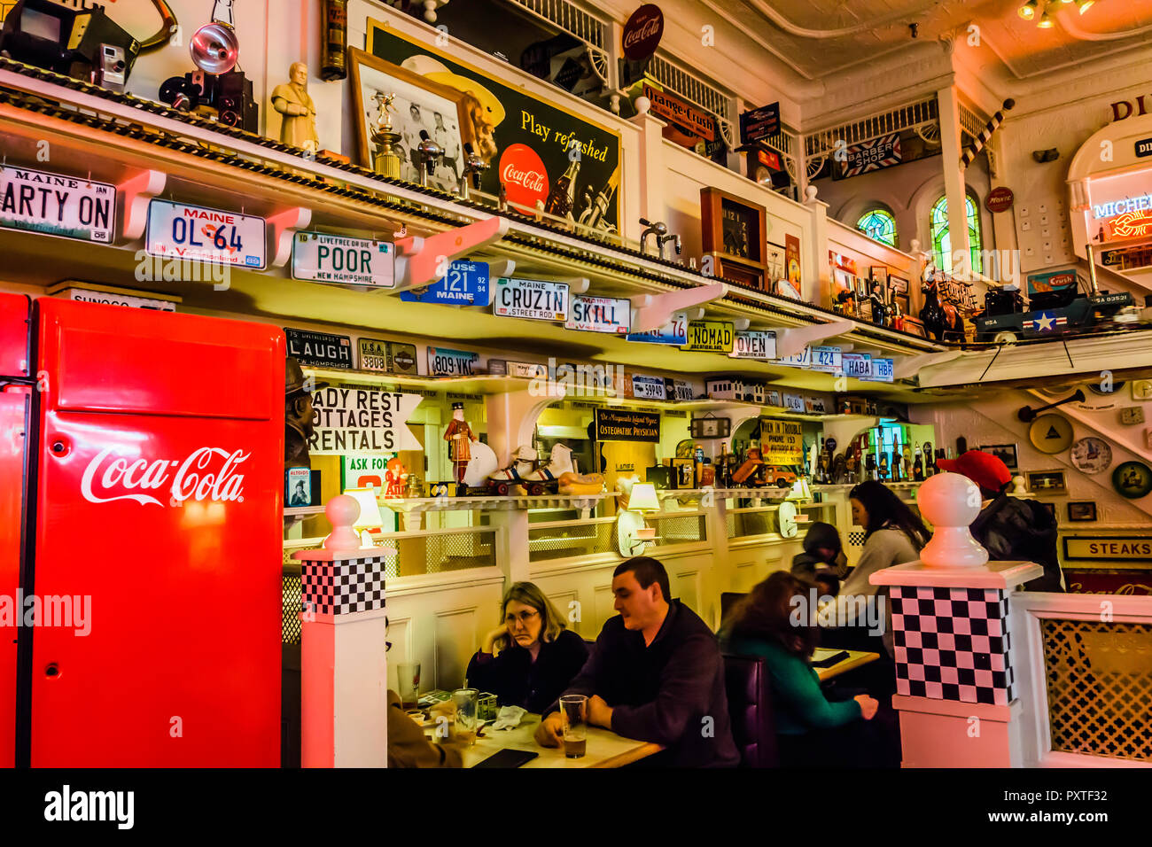 Route 66 Restaurant Bar Harbor, Maine, USA Stock Photo - Alamy