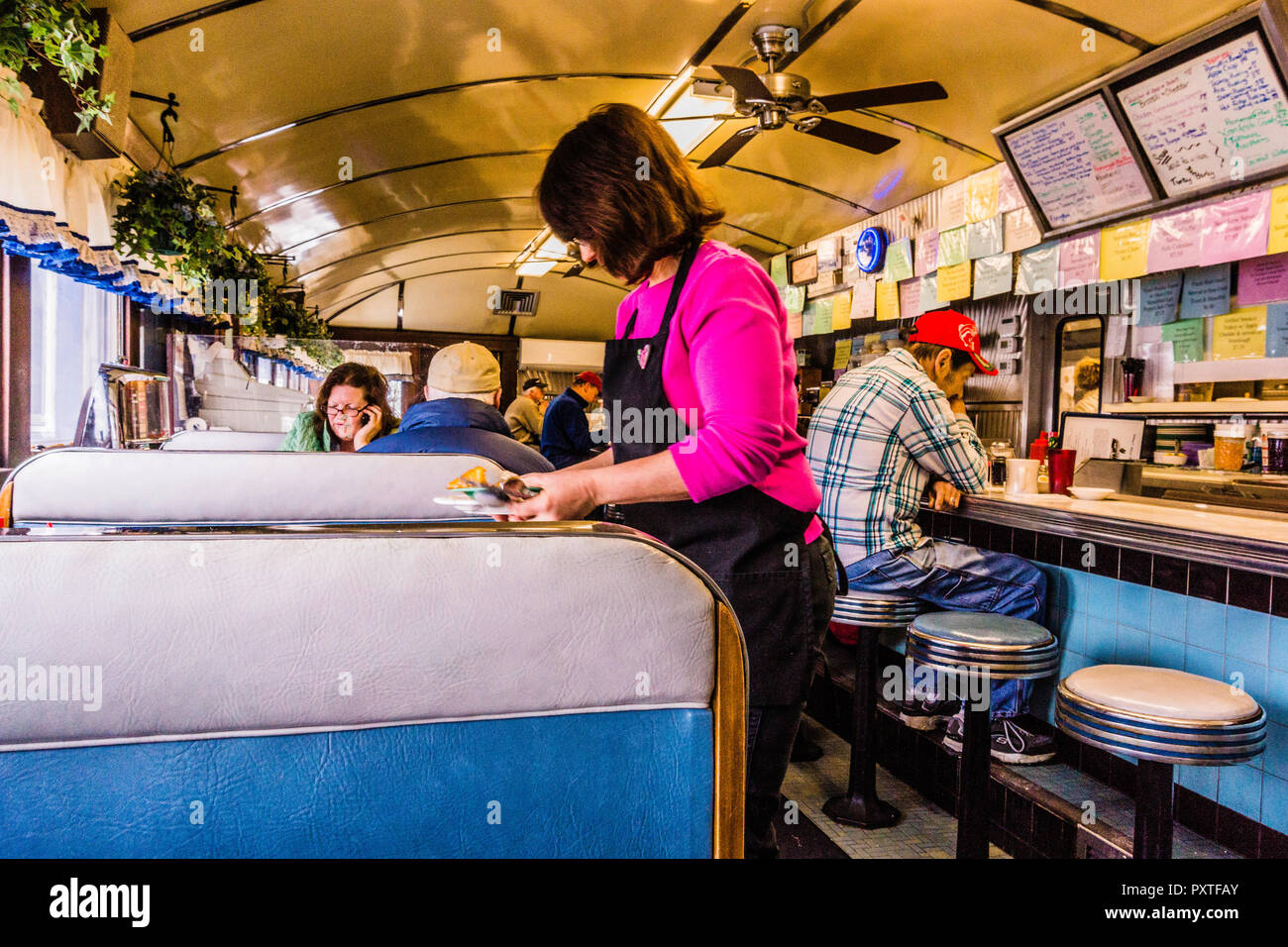 Blue Benn Diner Bennington, Vermont, USA Stock Photo - Alamy