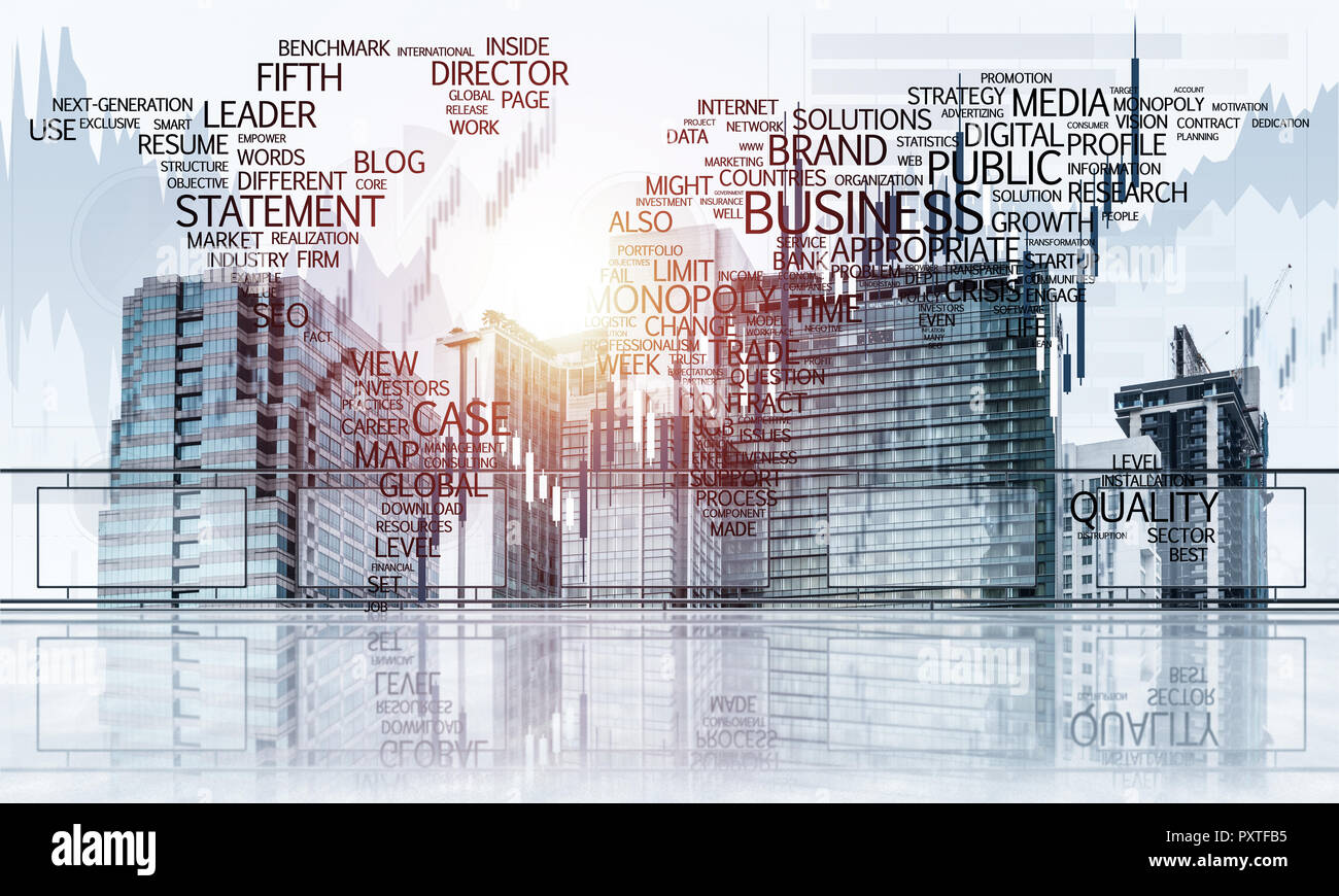 Concept of global communication and networking with world map ov Stock ...