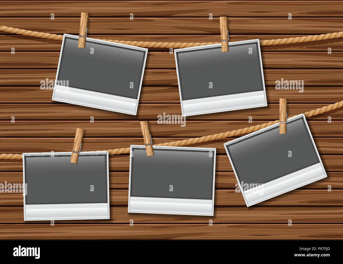 Illustration picture drawing wall hanging Stock Vector Images - Alamy