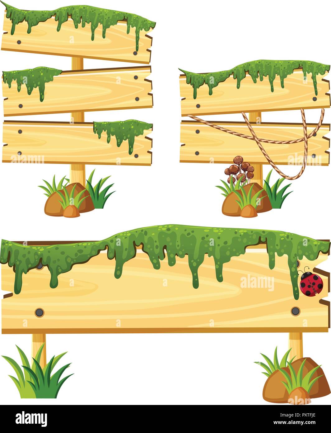 Moss Drawing Stock Vector Images - Alamy