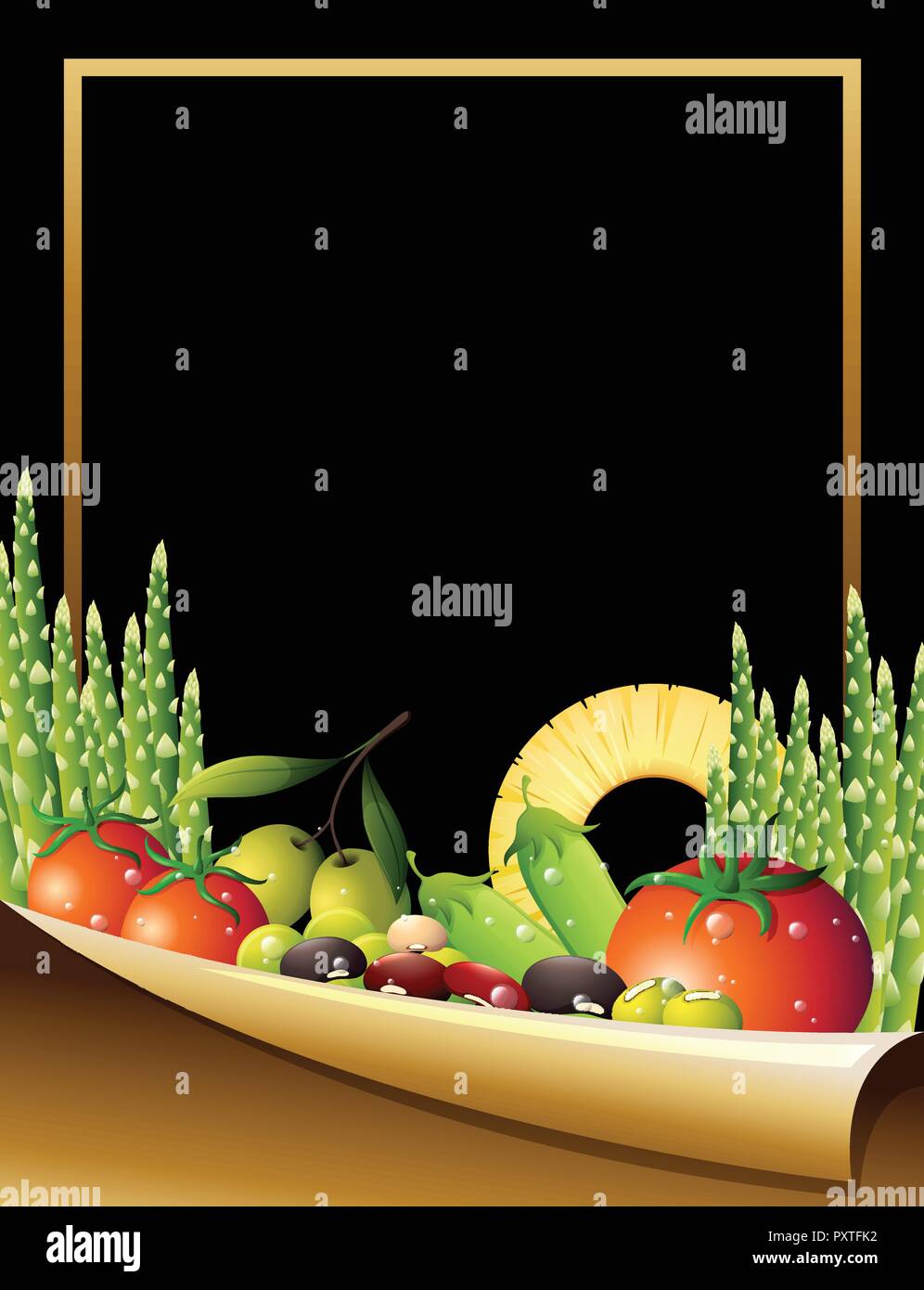 Vegetable Border Template Veggie Border Images – Browse 144,724