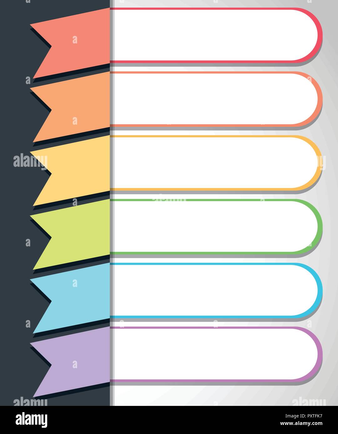 Colorful banners in many colors illustration Stock Vector Image & Art ...