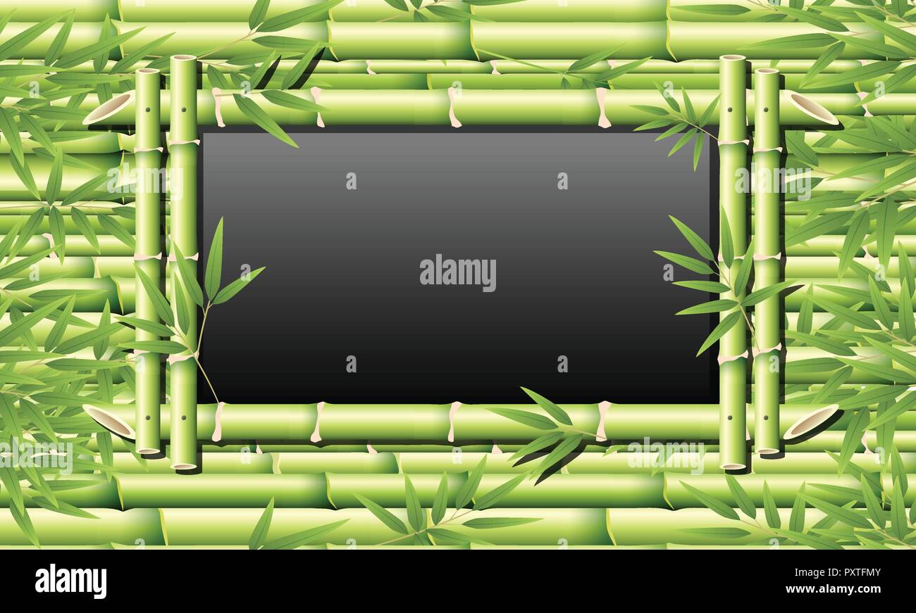 Bamboo frame clipart hi-res stock photography and images - Alamy
