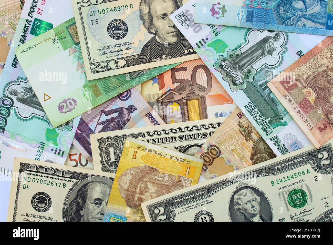 Money from different countries hi-res stock photography and images - Alamy