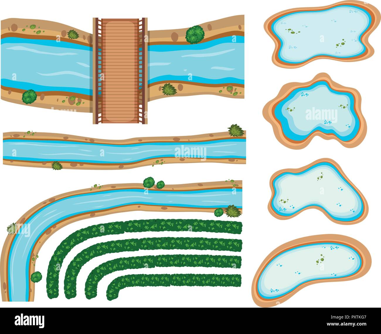 An Image Showing Aerial Rivers illustration Stock Vector Image & Art ...