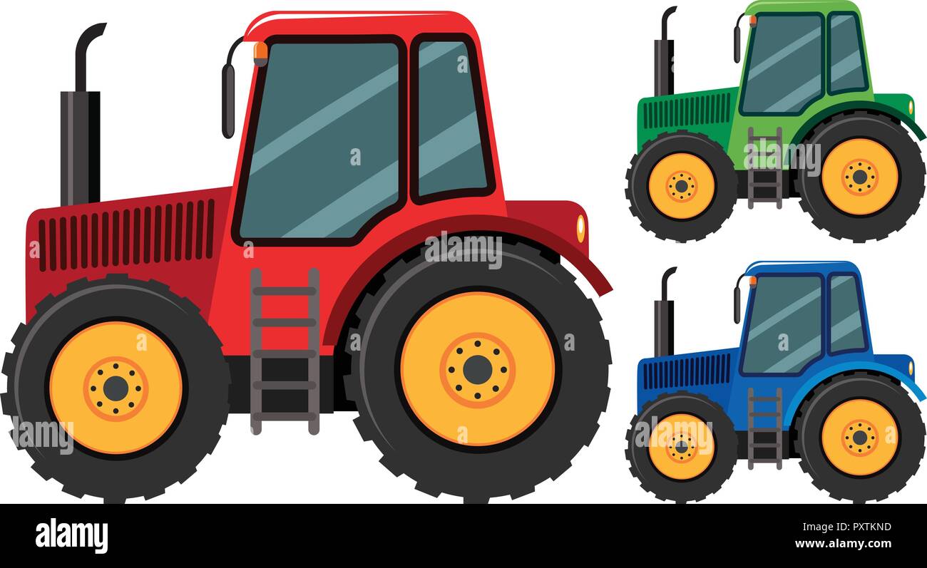 Tractors for farming Stock Vector Images - Alamy