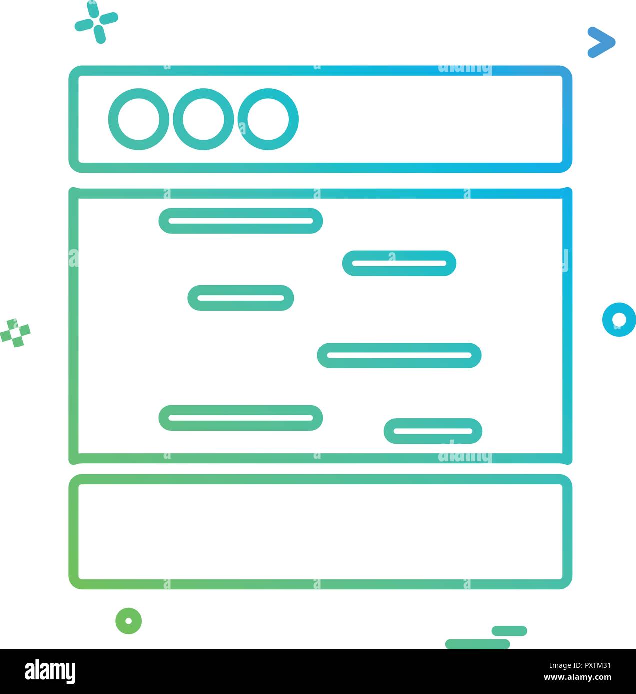 Web layouts icon design vector Stock Vector Image & Art - Alamy