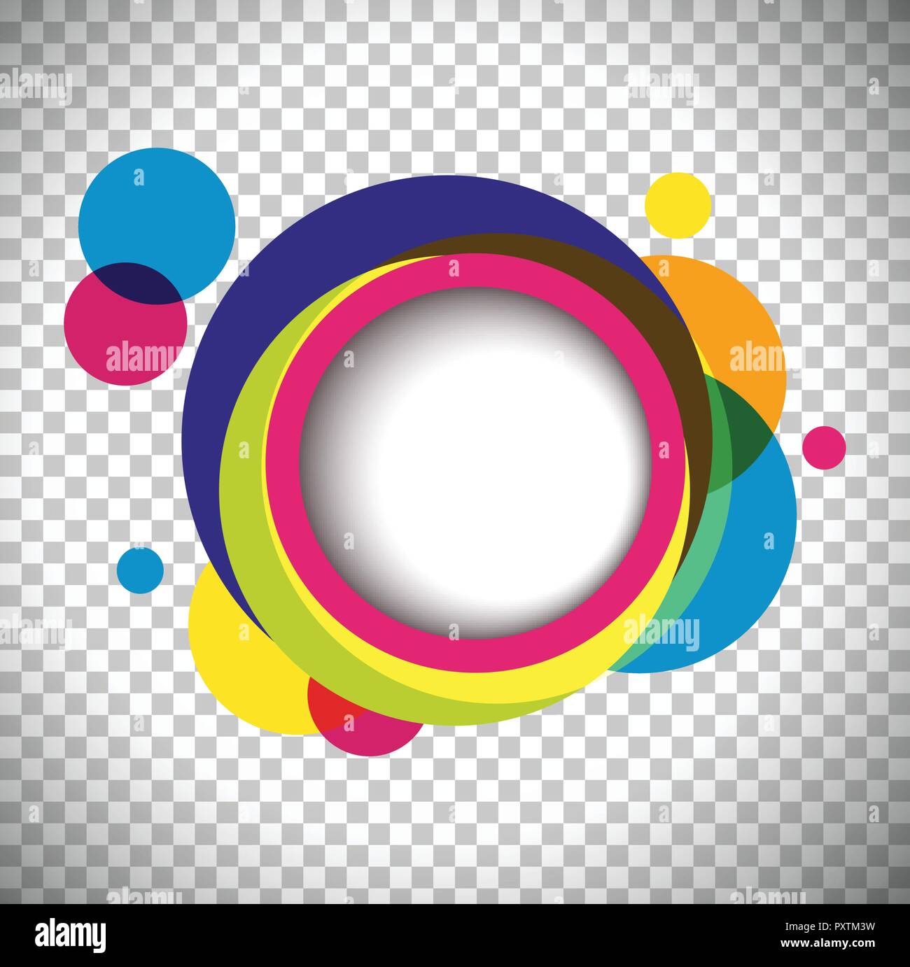 Background template with colorful circles illustration Stock Vector ...