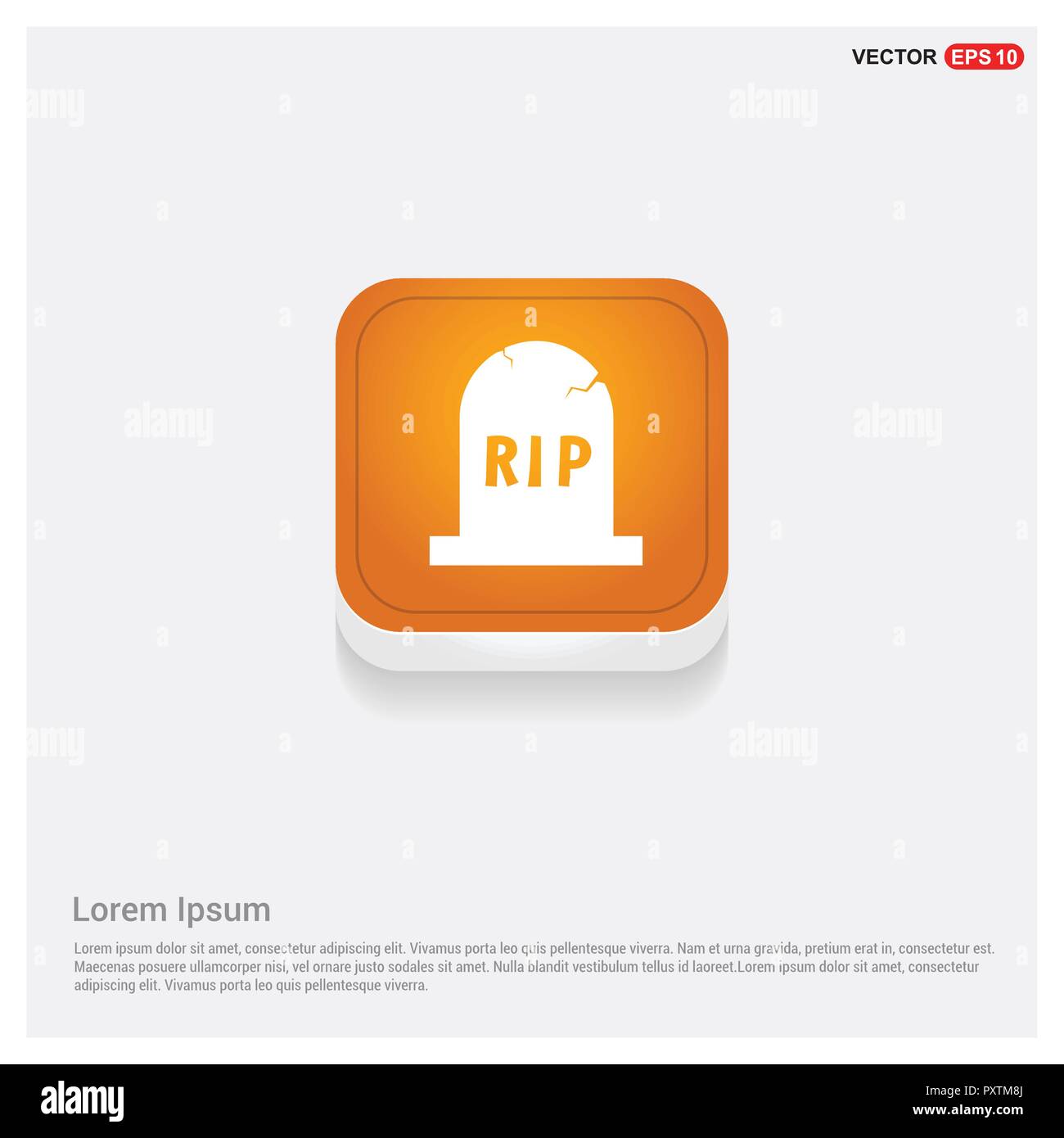 Halloween RIP Grave Stone icon Stock Vector Image & Art - Alamy