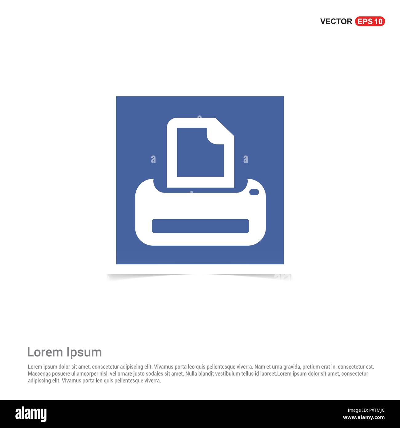 Blue label printer Stock Vector Images - Alamy