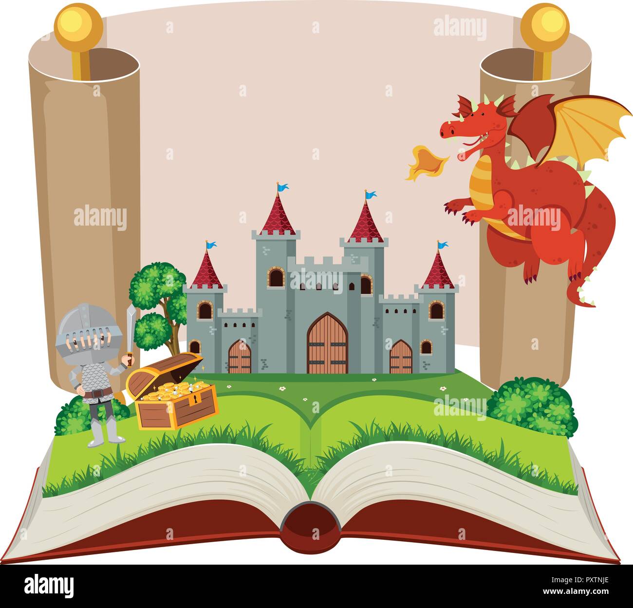 Storybook land Stock Vector Images - Alamy
