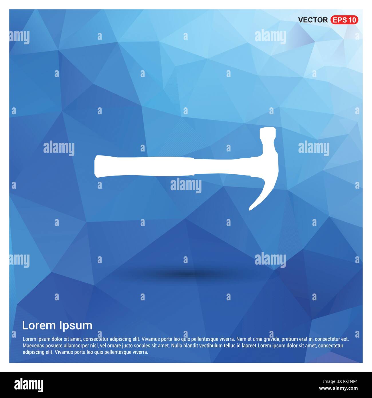 Rubber hammer icon vector vectors hi-res stock photography and images ...