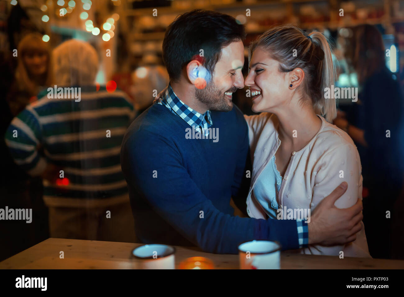 Two friends having fun bar hi-res stock photography and images - Alamy