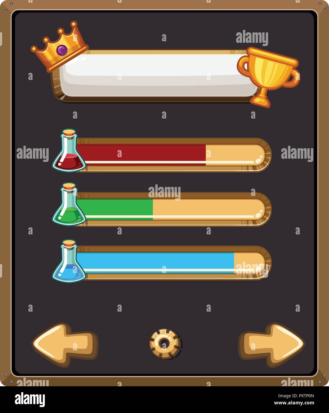 Crown and arrows Stock Vector Images - Alamy