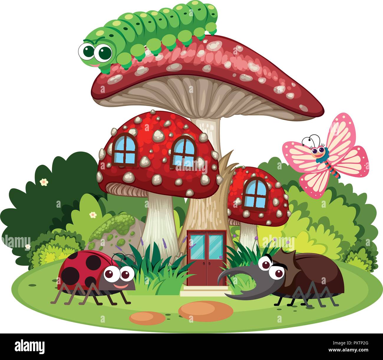 Insects house Stock Vector Images - Alamy
