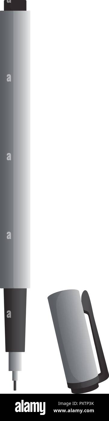 Pen with open lid illustration Stock Vector Image & Art - Alamy