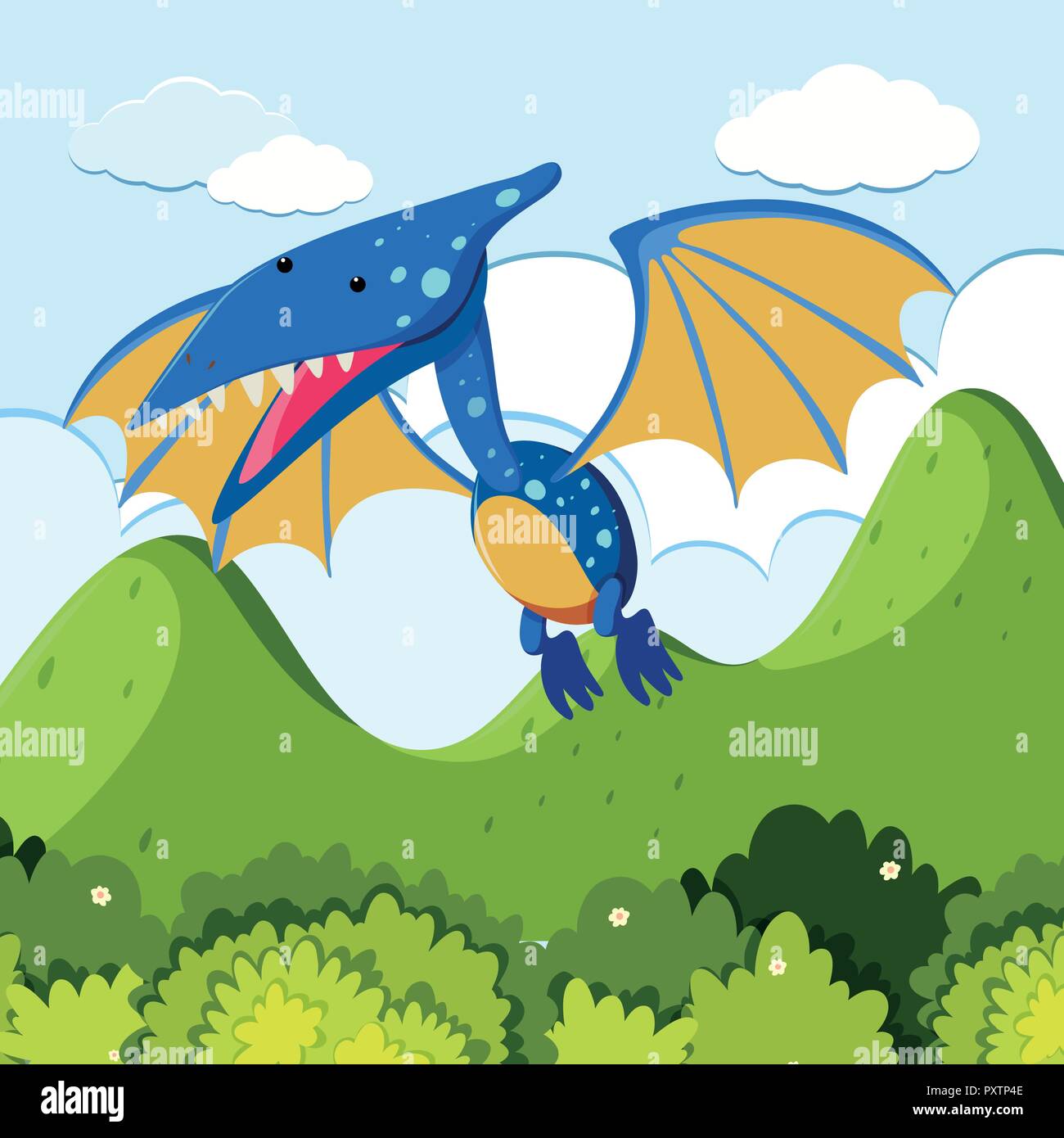 Pterosaur vector vectors Stock Vector Images - Alamy