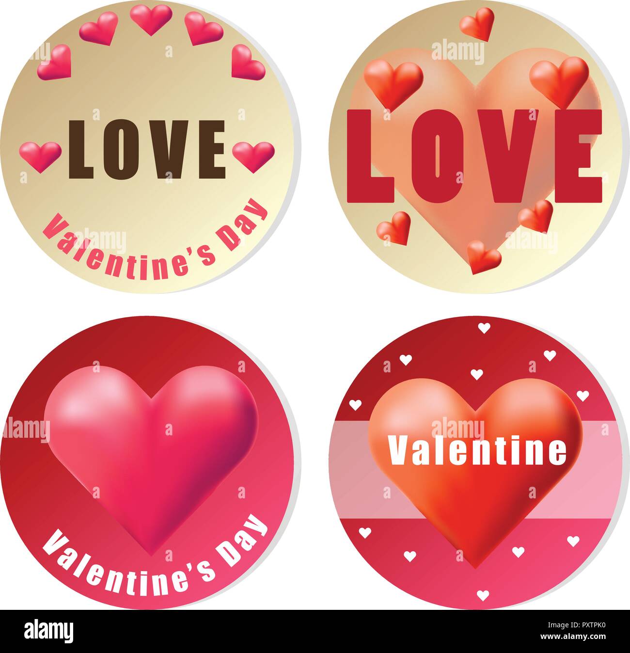 Valentine sticker hi-res stock photography and images - Alamy