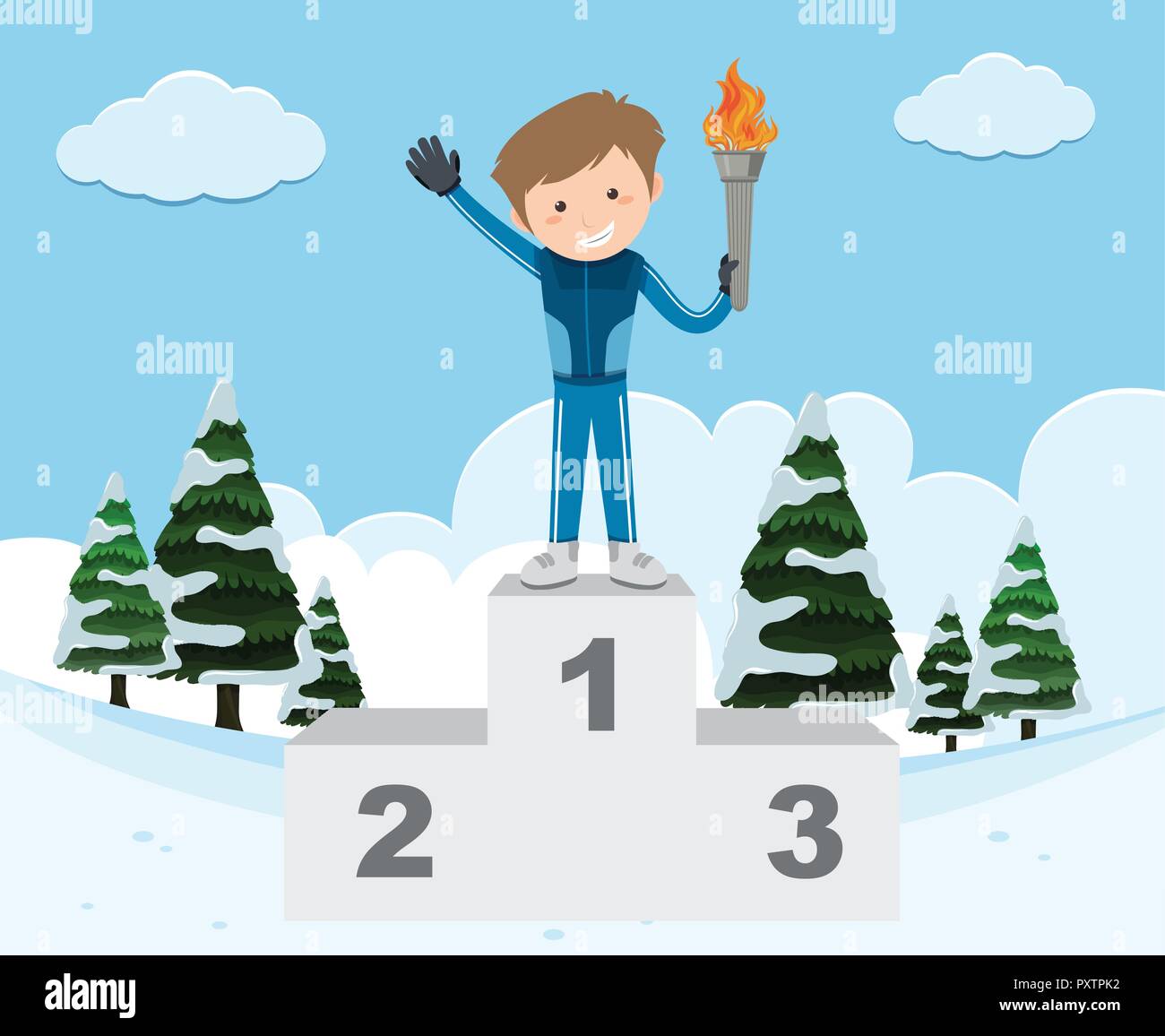 Tree torch Stock Vector Images - Alamy