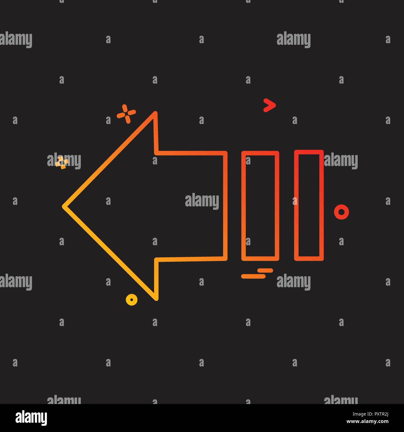 Left icon design vector Stock Vector Image & Art - Alamy