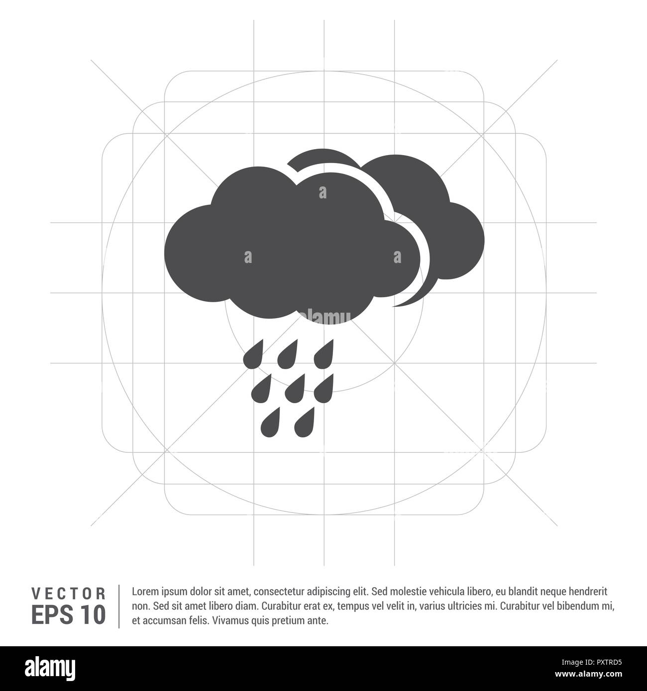 Cloud Raining Icon Stock Vector Image & Art - Alamy