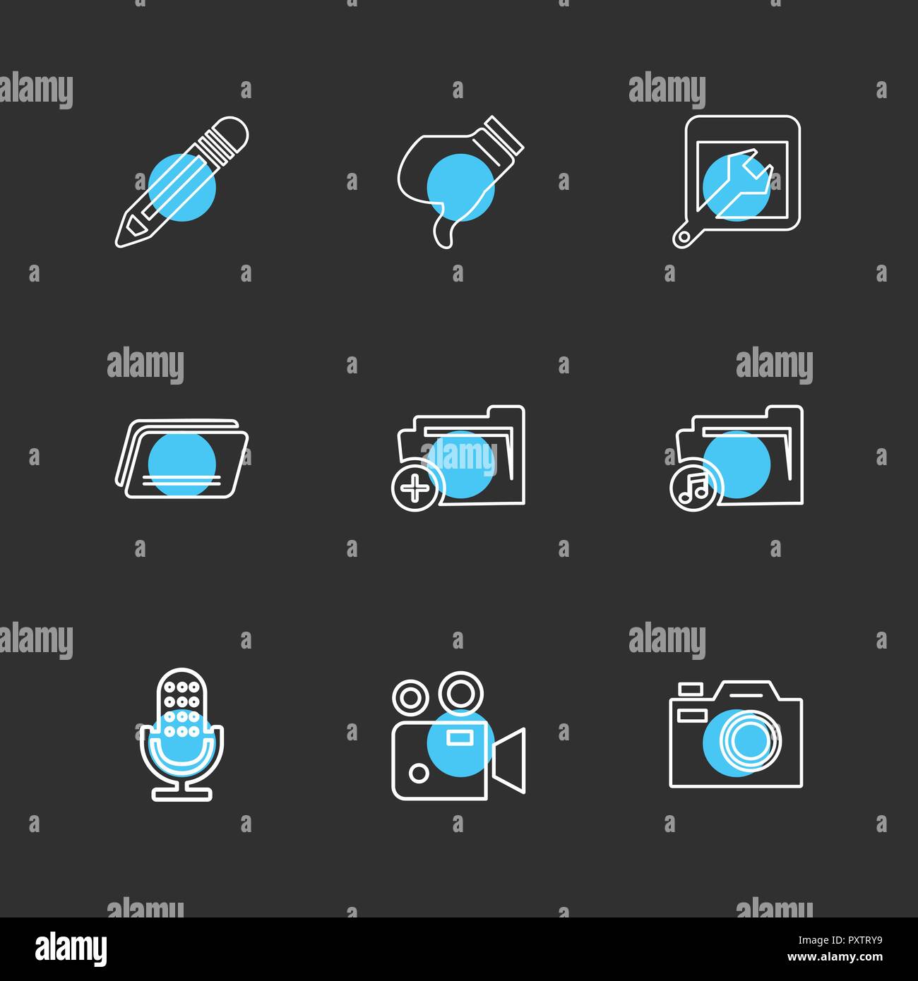 multimedia , camera , user interface , folders , directory , icon, vector, design, flat ...