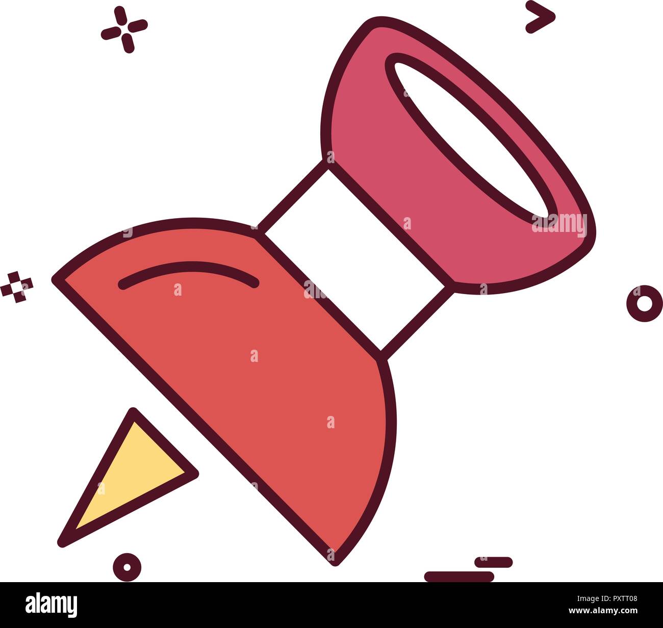 Pin icon design vector Stock Vector Image & Art - Alamy