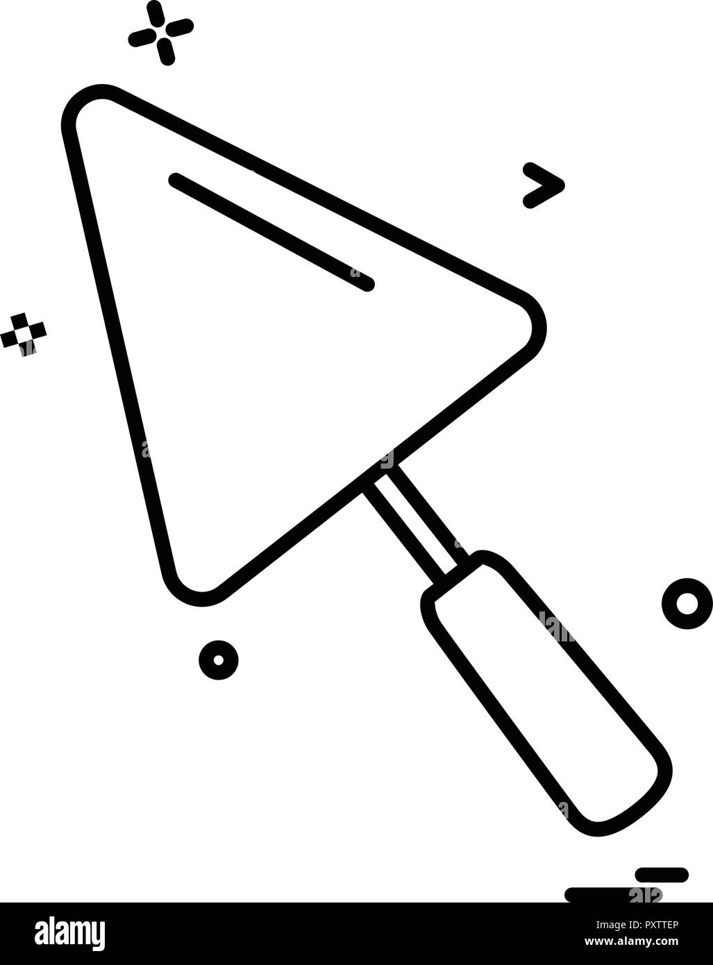 Construction tool work trowel icon vector Stock Vector Image & Art - Alamy