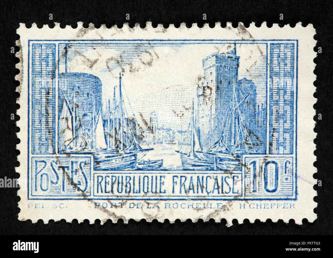 French postage stamp Stock Photo - Alamy
