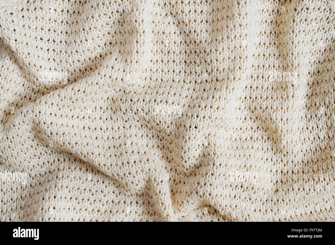 Vintage Beige Knitted Fabric Texture. Crochet Warm Woolen Yarn ...