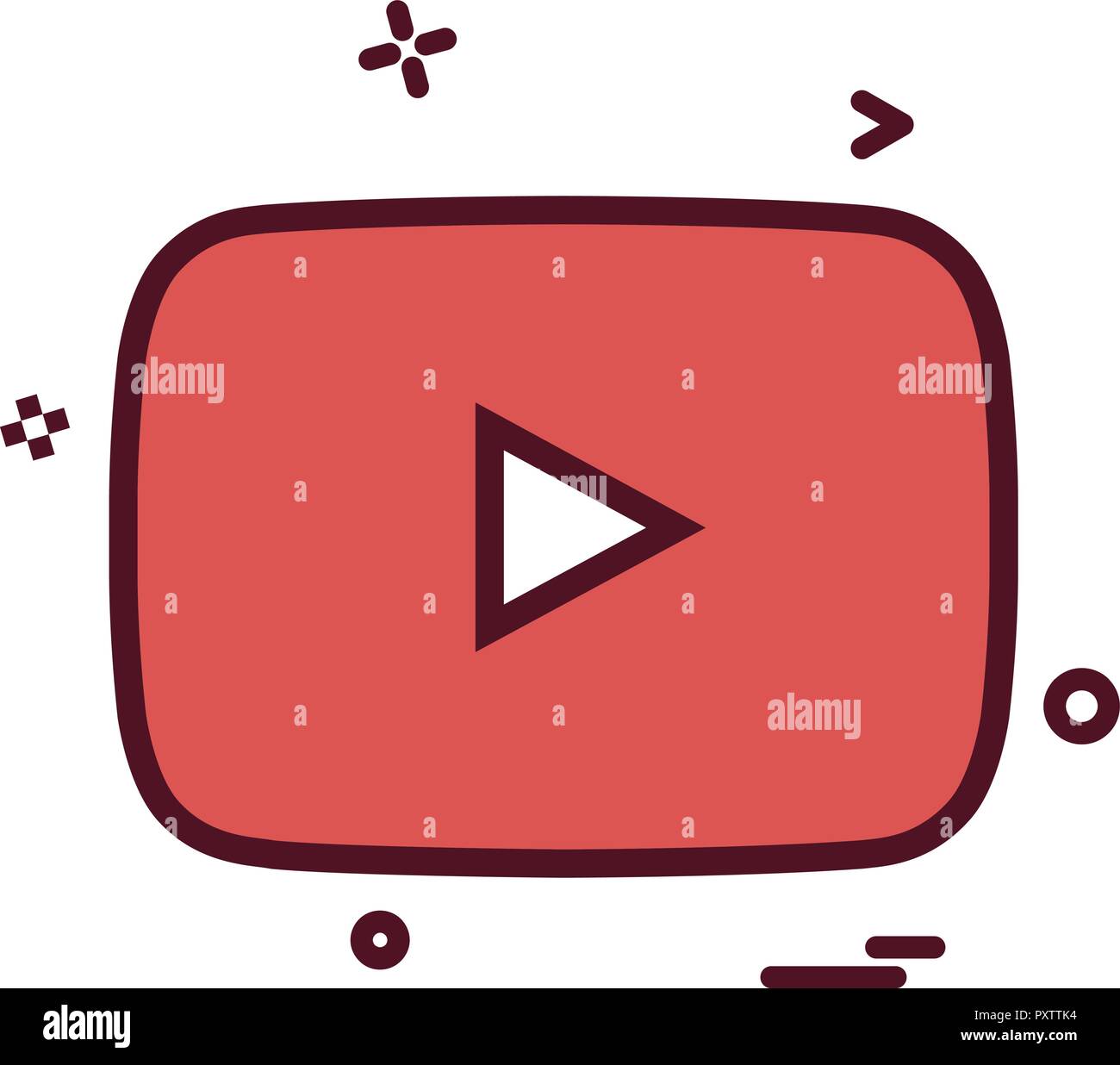 Youtube Icon Design Vector Stock Vector Image & Art - Alamy