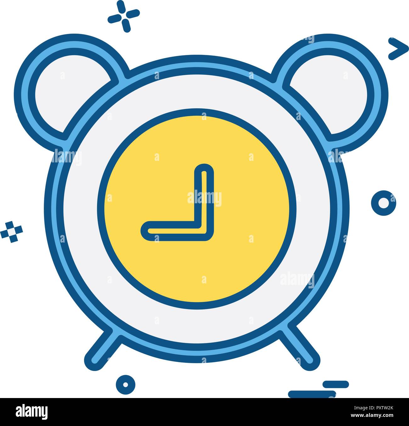 Alarm clock icon design vector Stock Vector Image & Art - Alamy