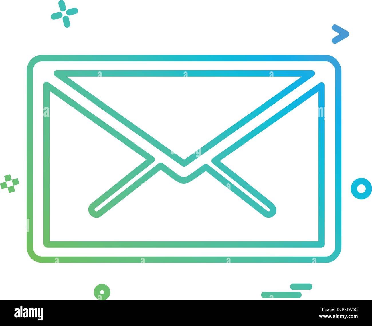 Email icon design vector Stock Vector Image & Art - Alamy