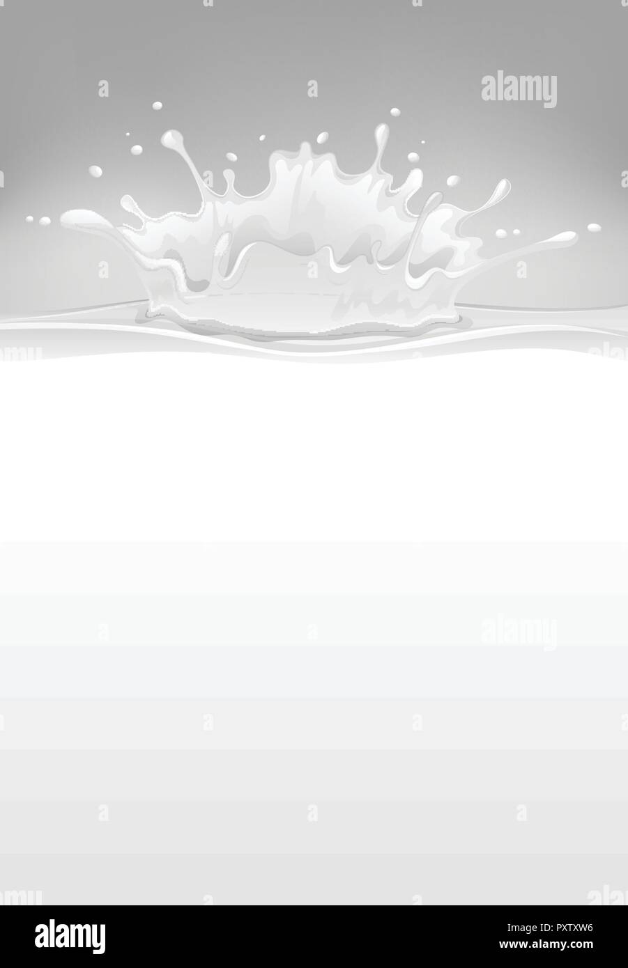 Milk splash on gray background illustration Stock Vector Image & Art ...