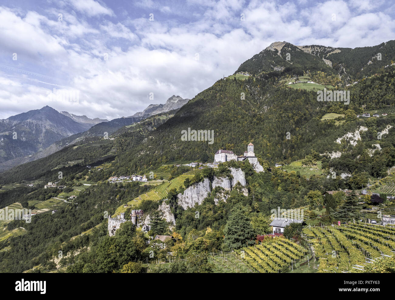 Tyrol castle near meran hi-res stock photography and images - Alamy