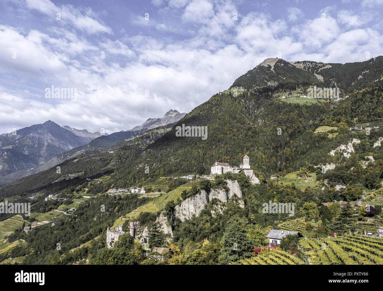 Tyrol castle near meran hi-res stock photography and images - Alamy