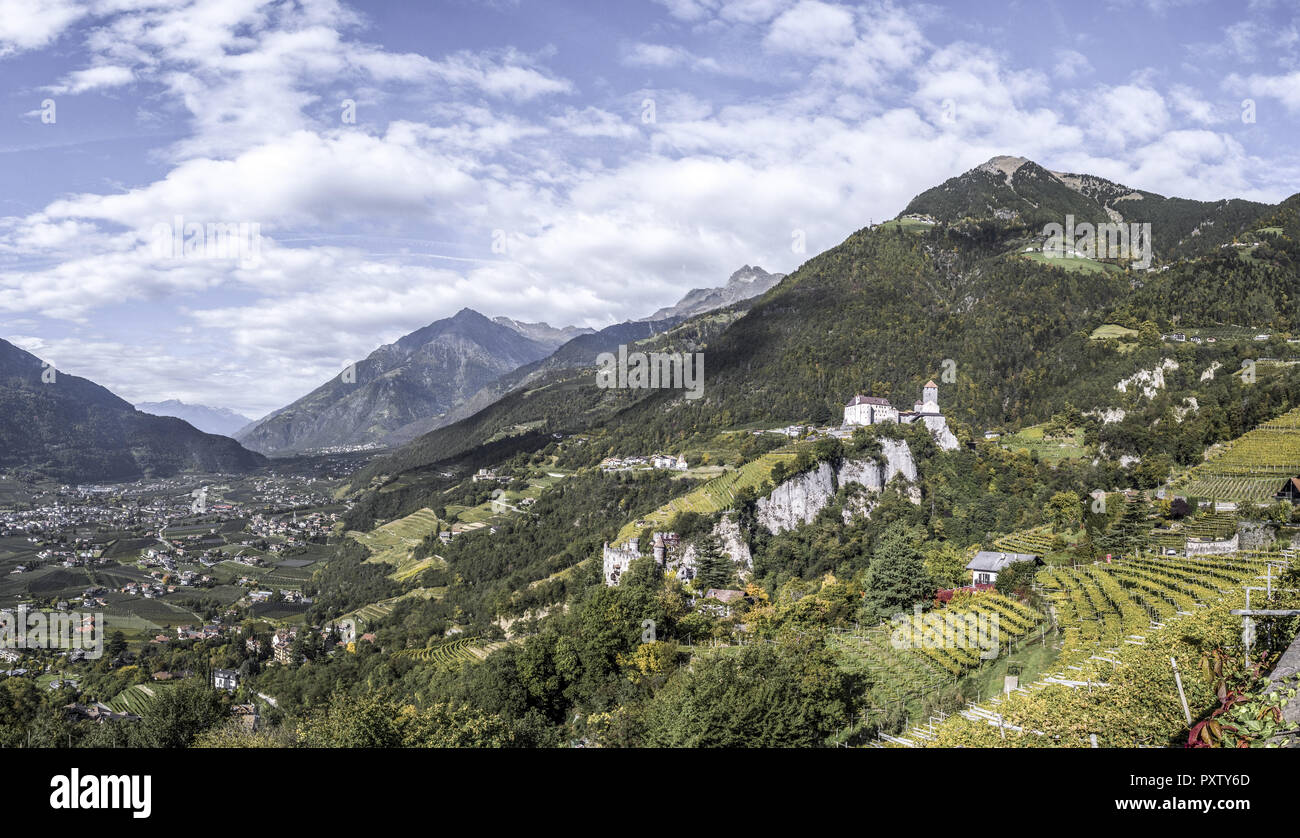 Tyrol castle near meran hi-res stock photography and images - Alamy