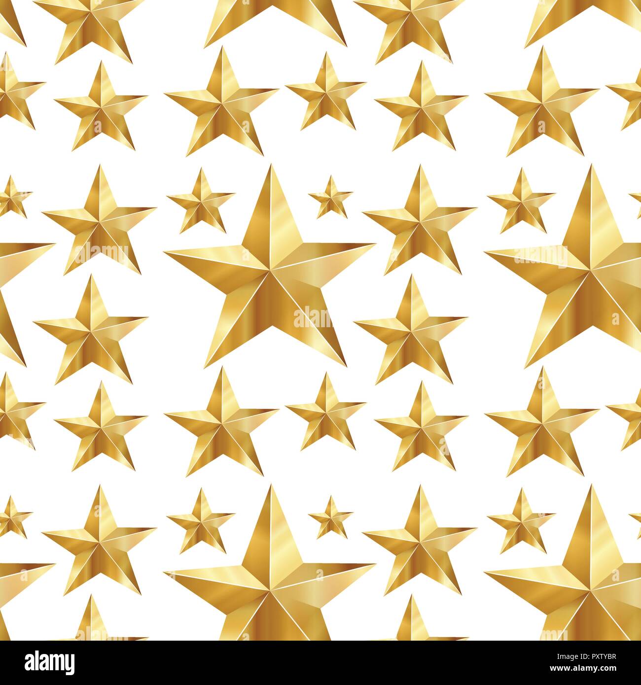 Seamless background with golden stars illustration Stock Vector Image ...