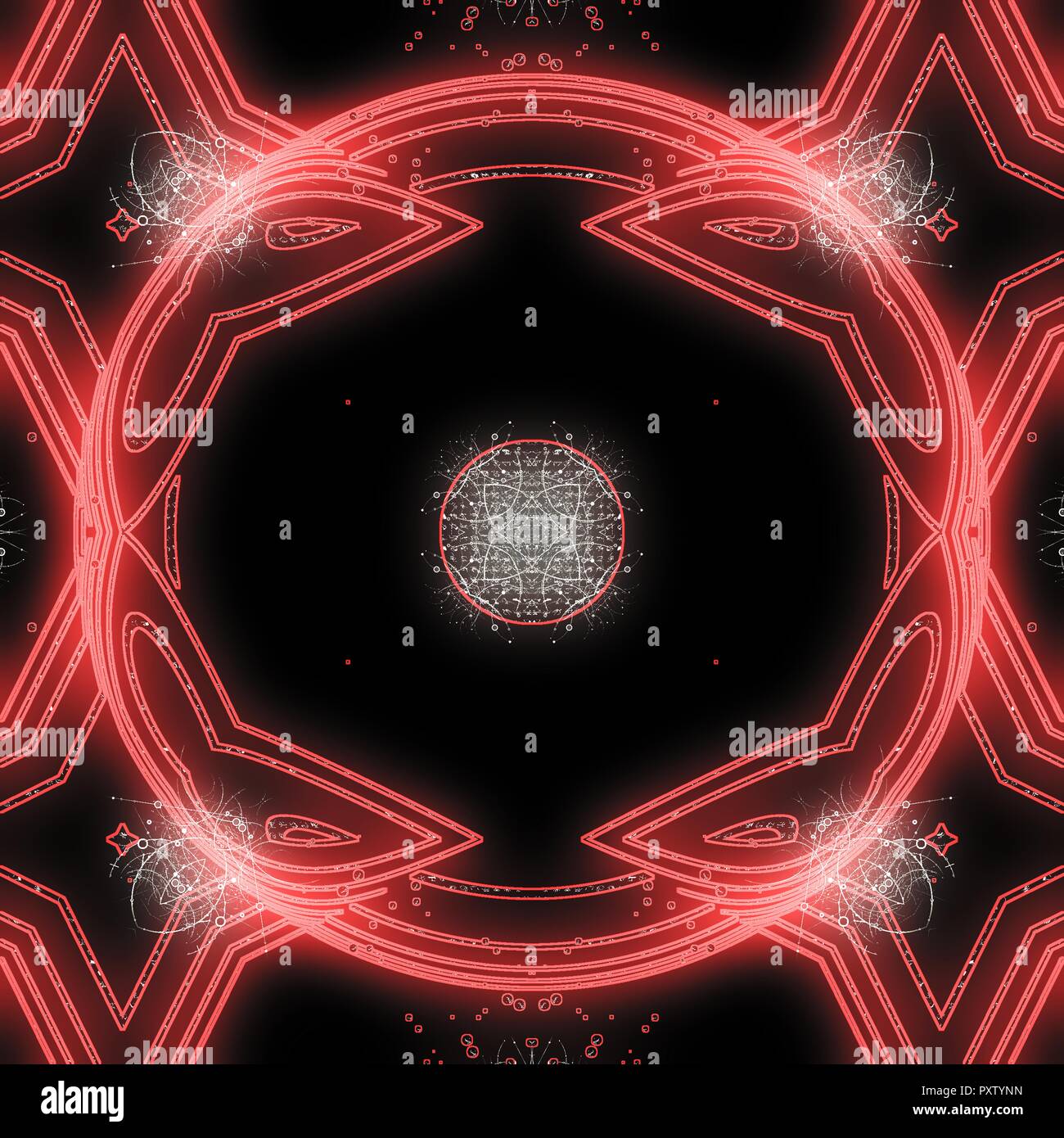 A colorful and vivid image with abstract Sacred Geometry. A psychedelic ...