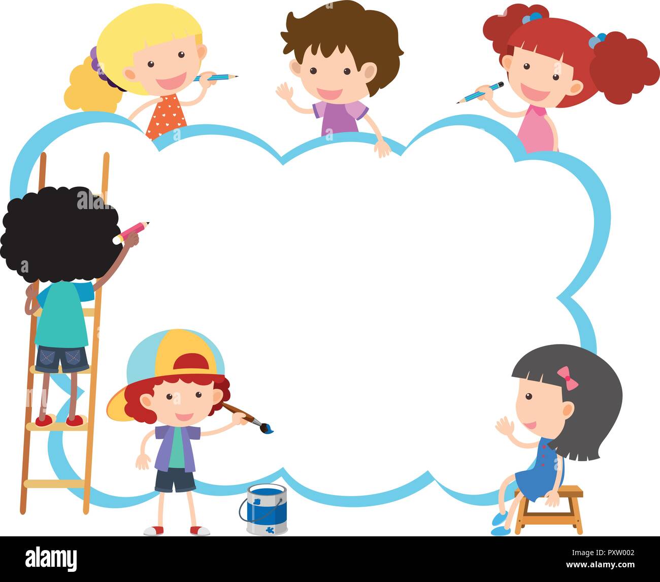 Kids Border Clip Art