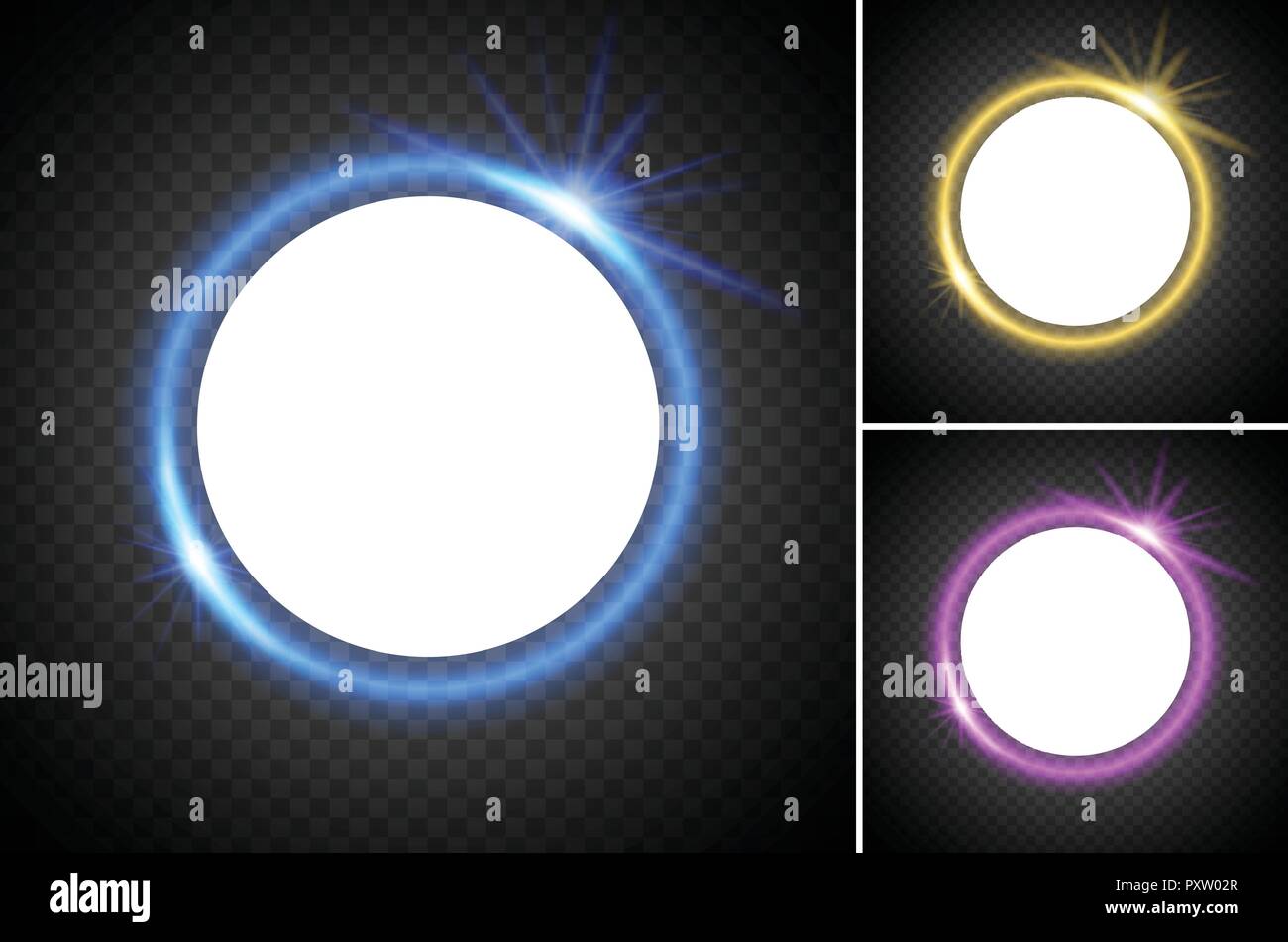 Circular picture frames Stock Vector Images - Alamy