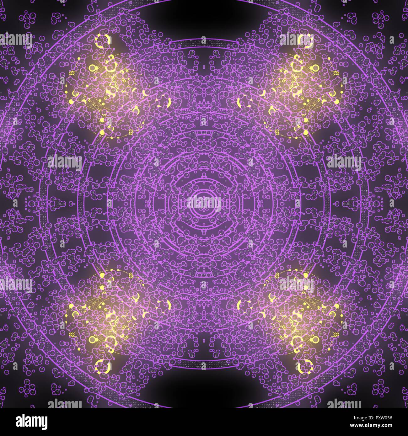 A colorful and vivid image with abstract Sacred Geometry. A psychedelic ...