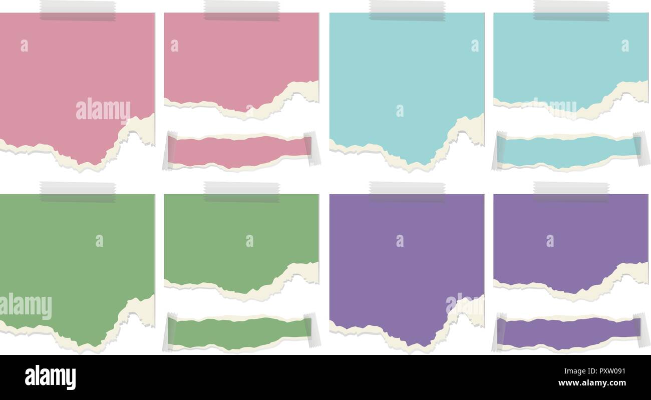 Paper template in four colors illustration Stock Vector Image & Art - Alamy