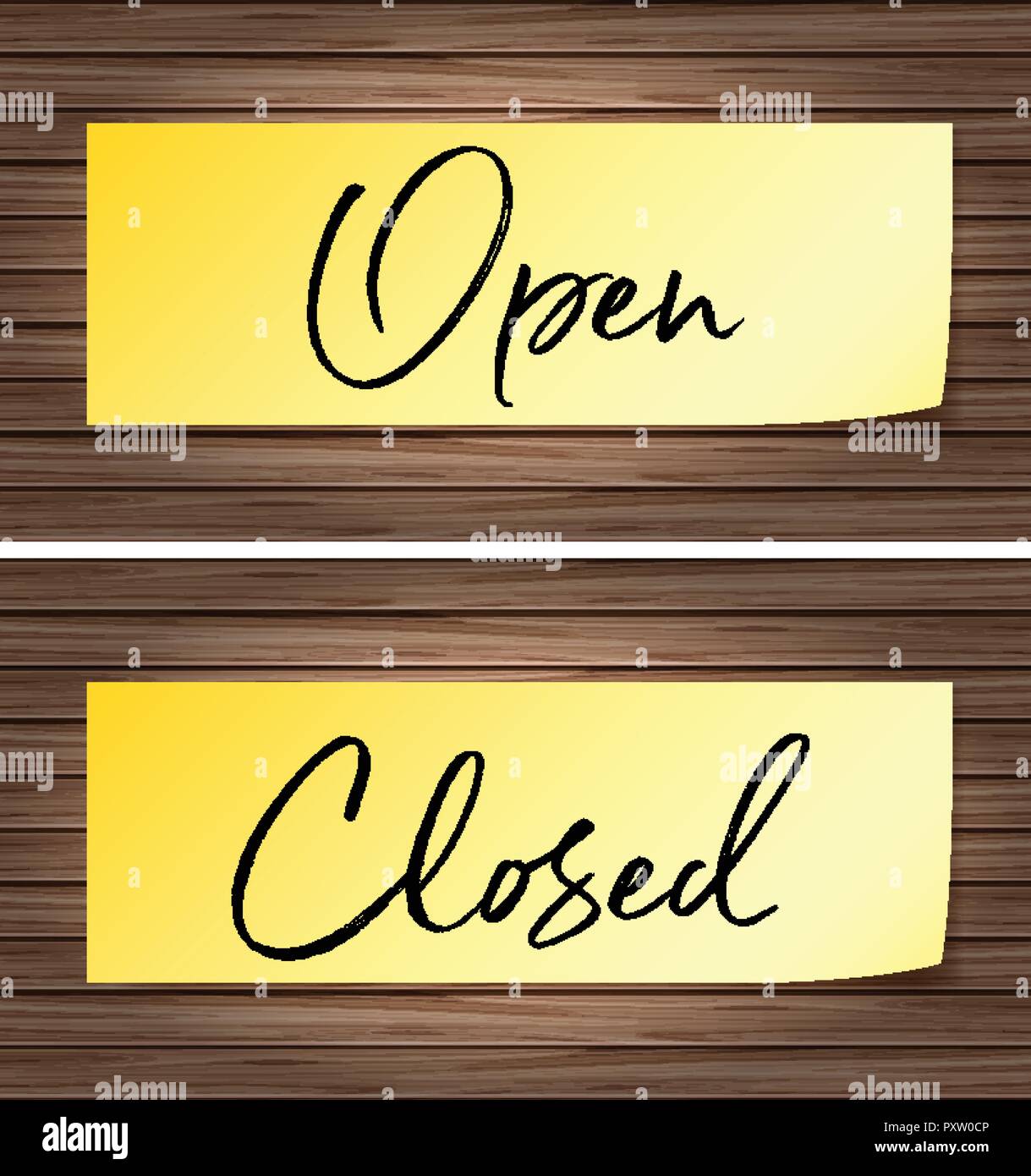 Notes on wall of the wall Stock Vector Images - Alamy