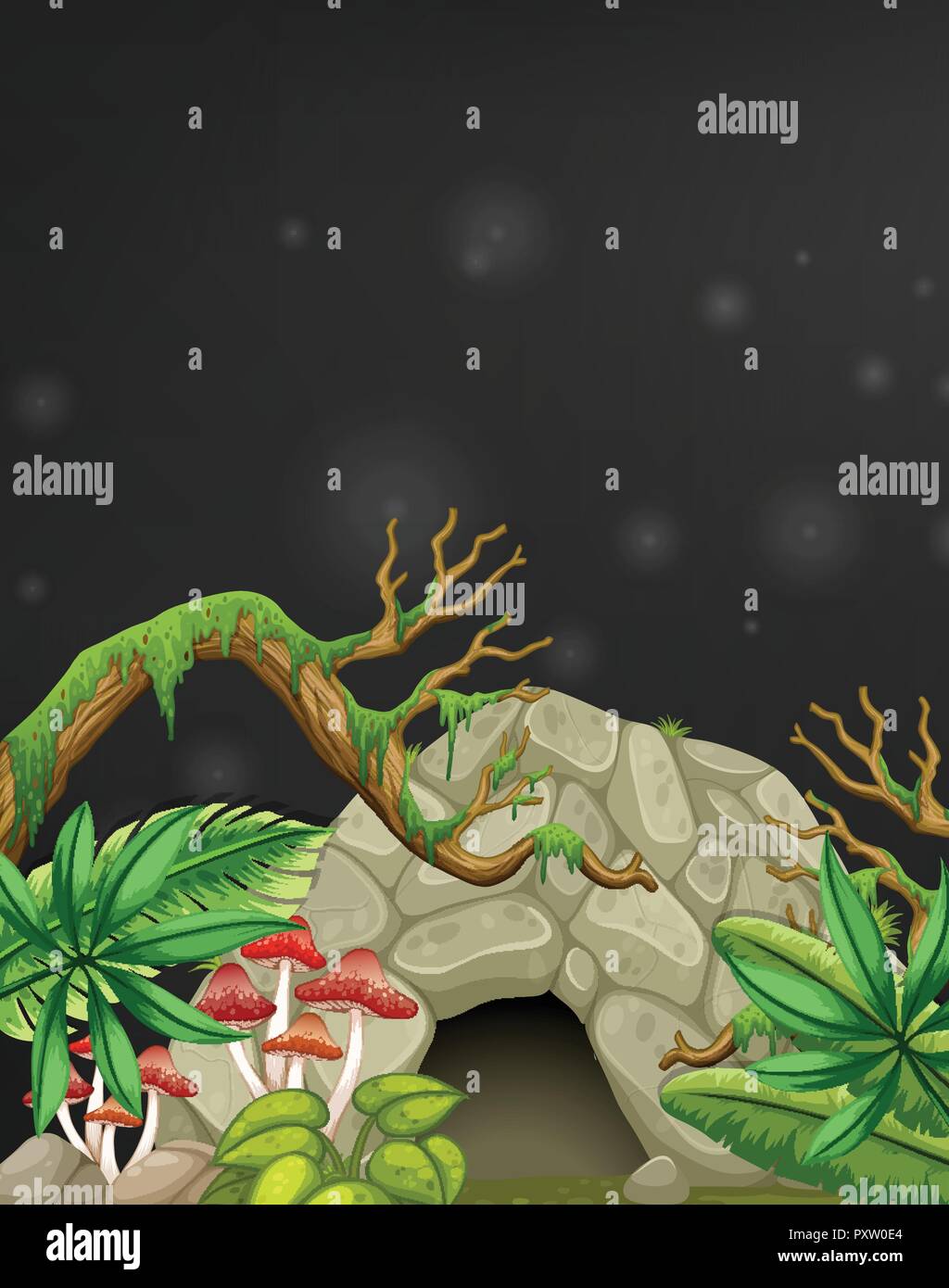 Cave shelter Stock Vector Images - Alamy