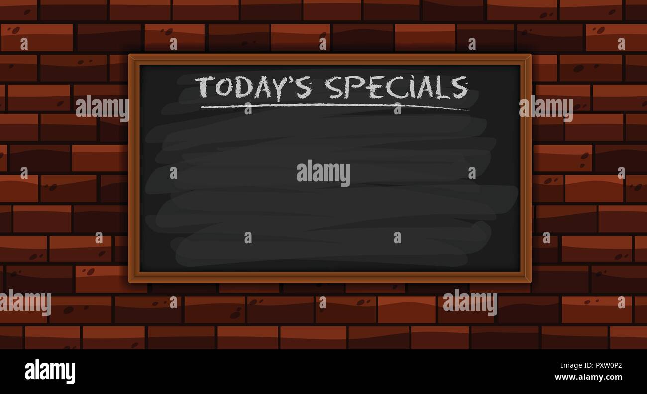 Today's specials on blackboard illustration Stock Vector Image & Art ...