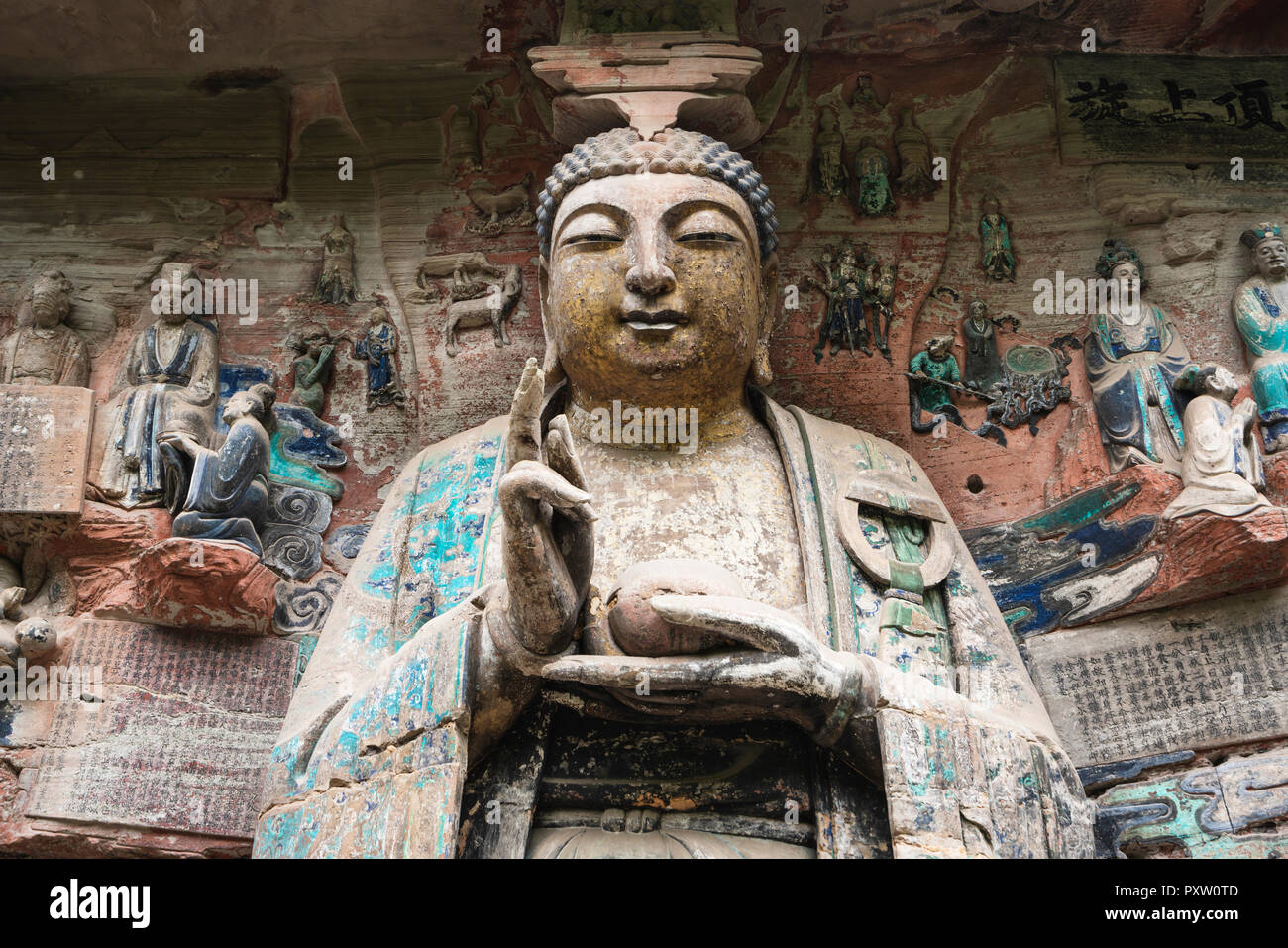 China, Sichuan Province, Dazu Rock Carvings Stock Photo - Alamy