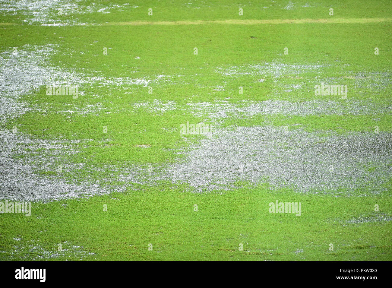 Flooded soccer pitch hi-res stock photography and images - Alamy