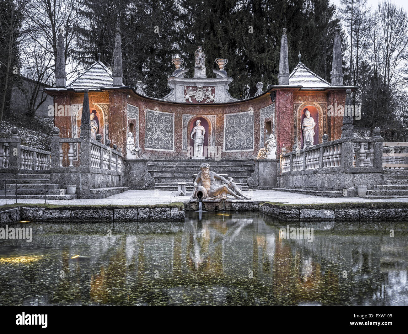 Schloss hellbrunn palace and gardens hi-res stock photography and ...